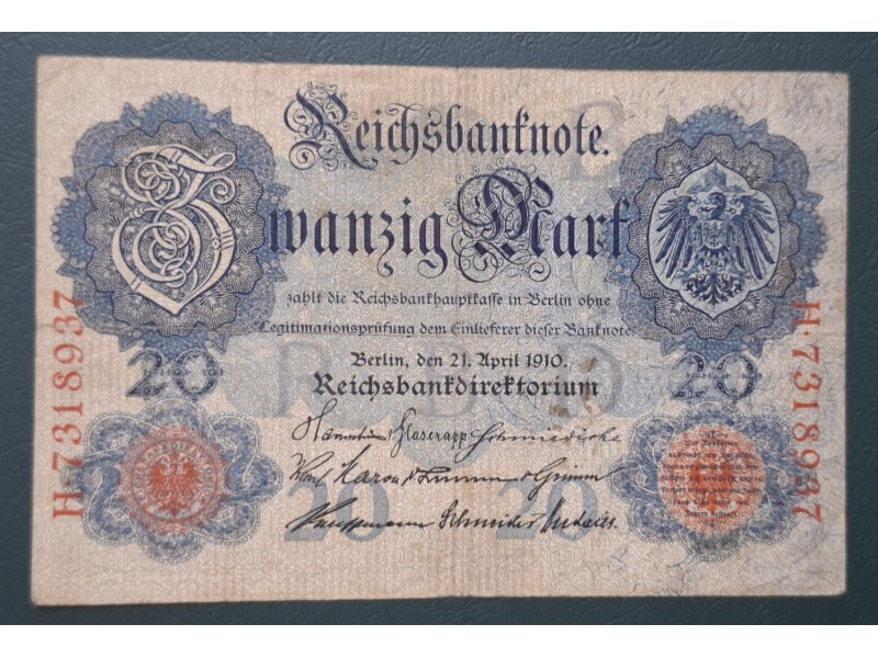 20 maraka 1910.