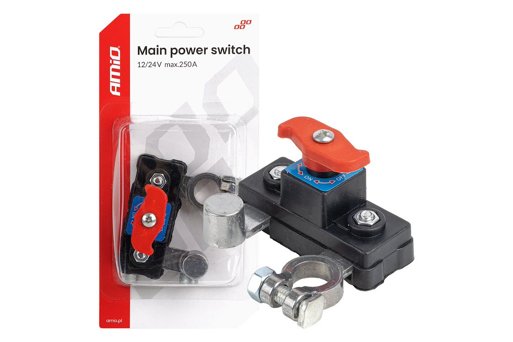 Glavni prekidač baterije 12V 24V 250A AMIO-04831    Zaštita