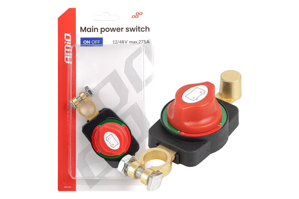 Glavni prekidač baterije 12V-48V max 275A AMIO-04830    Zaštita