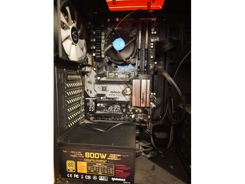 i7-8700, 16Gb ram, Asrock Z370 Pro4