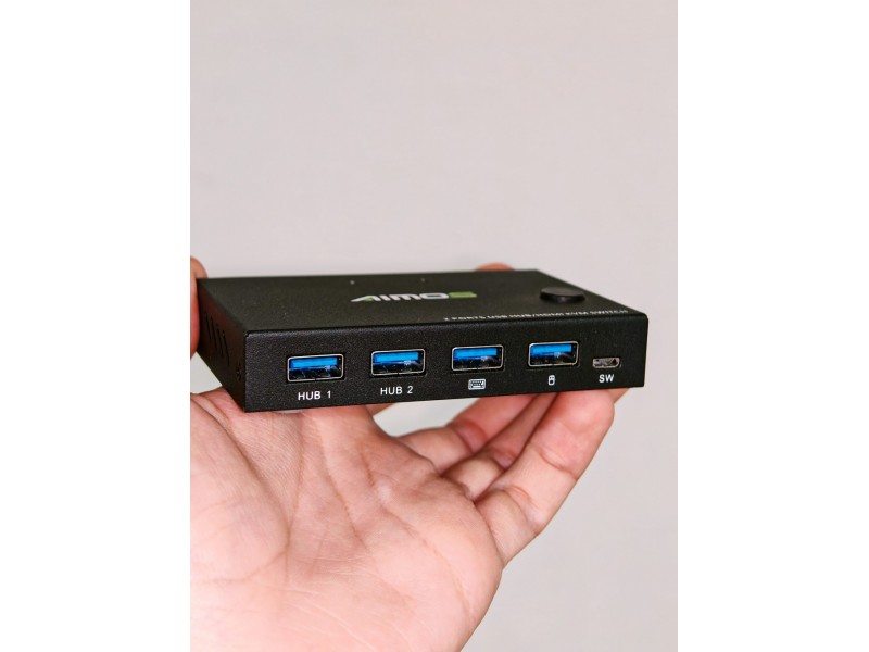 AIMOS USB-HDMI KVM Switch za dva kompjutera