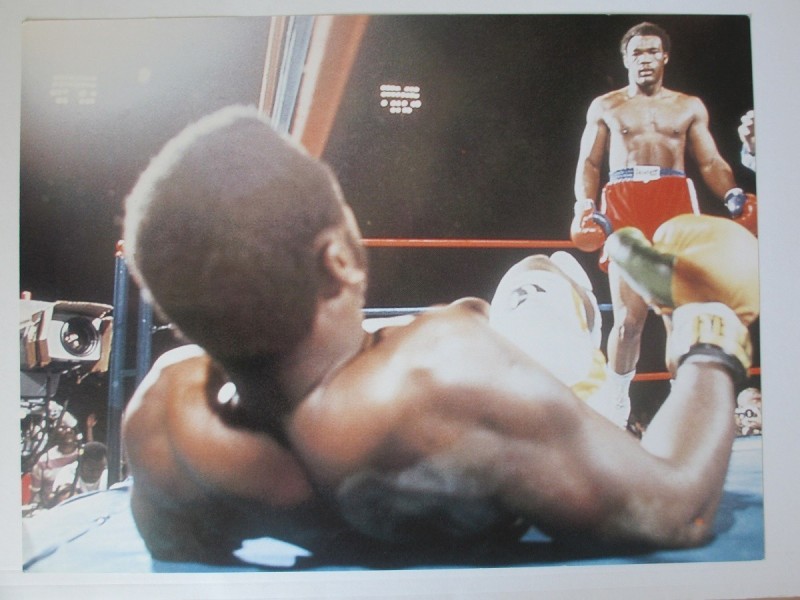 Fotografija George Forman - Joe Frazier boks meč 1973.