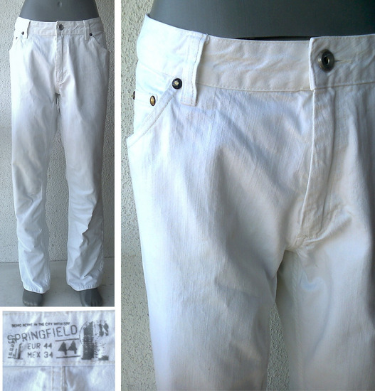 bele jeans pantalone broj M SPRINGFIELD