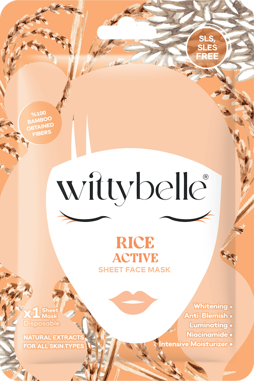 Wittybelle Rice Active maska za lice 25g