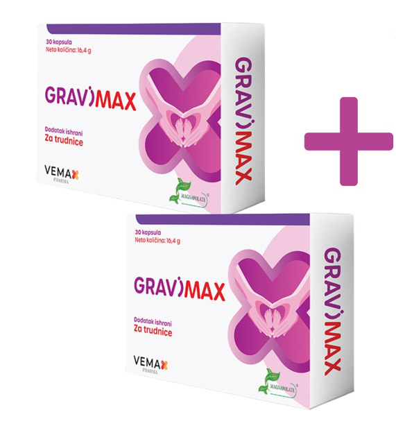 Gravimax 30 kapsula 1+1 GRATIS
