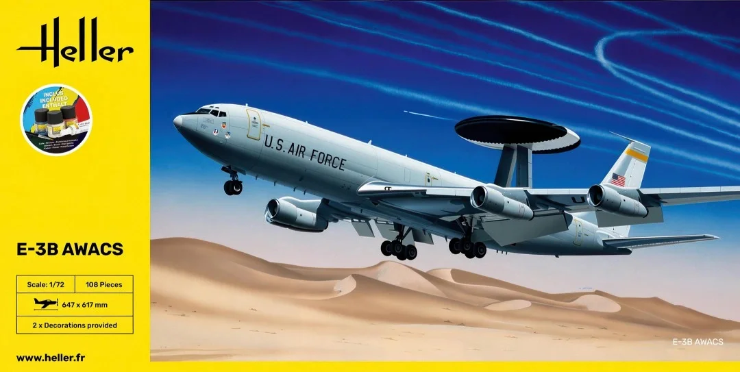 HELLER 1/72 E-3B AWACS (Starter kit)