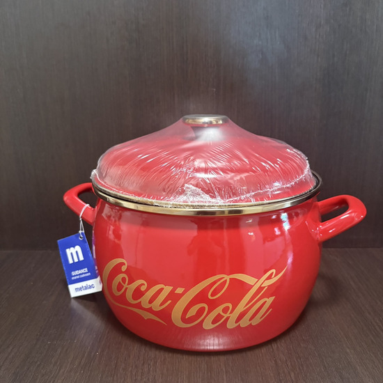 107. Coca Cola Metalac serpa 24cm 7,5l + poklopac