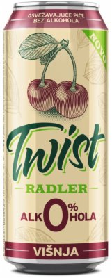 PIVO RADLER TWIST VISNJA 0,33 LIMENKA 0%