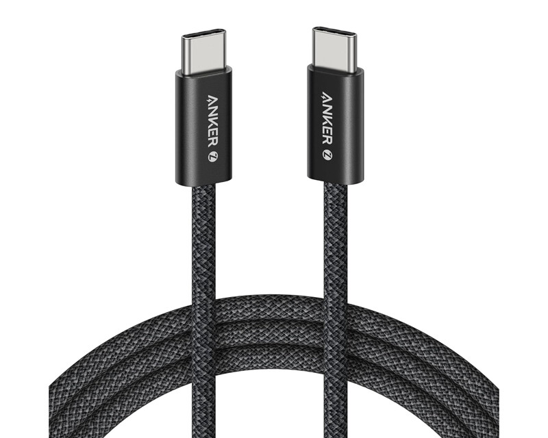 ANKER - Zolo USB tip-C kabl M/M 1m, za Apple, super brzo punjenje 240W/480Mbps, pleteni, crni