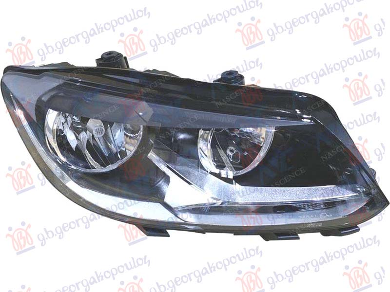 FAR ELEKTRICNI (H7/H15) (SA MOTOROM) Desna str. VW CROSS TOURAN 2010-2015 (1T1/1T2) (OEM: 1T1941006G)
