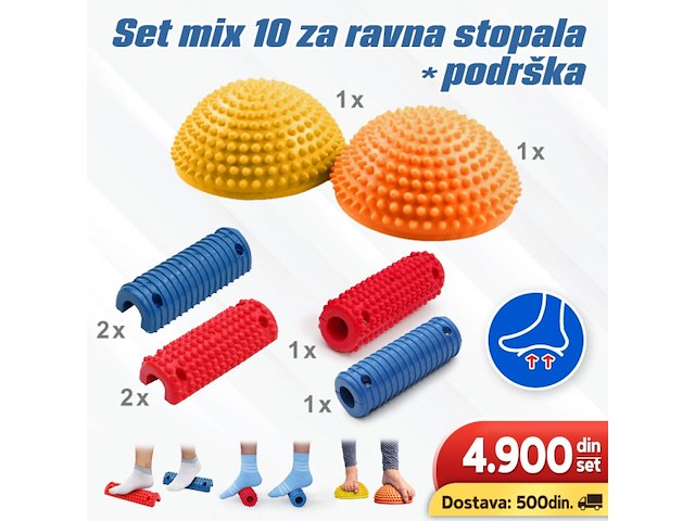 Set mix 10 za ravna stopala - podrška