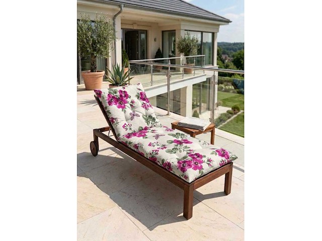 Jastuk Za Baštensku Ležaljku 200x70cm PINK FLOWERS