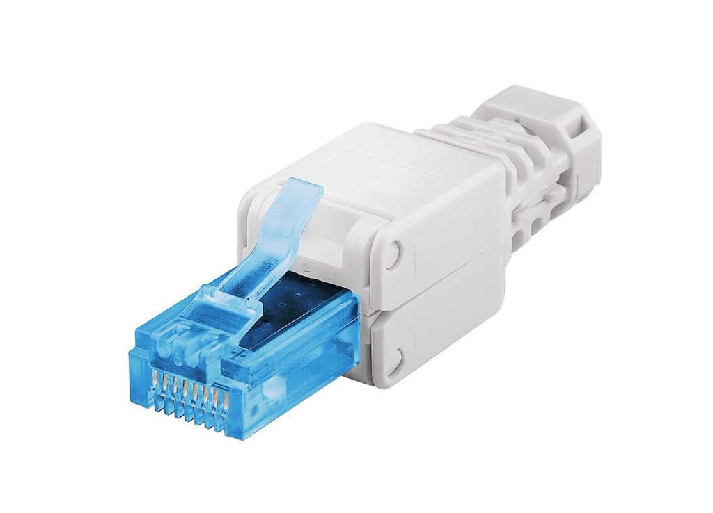 RJ45 Konektor Cat 6A UTP – Montaža bez alata (Tool-free) 10Gbps