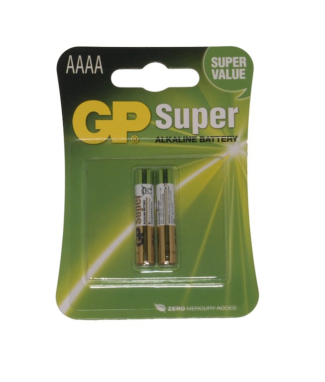 GP Super Alkaline AAAA Baterije 1.5V (LR61) - Pakovanje 2 komada