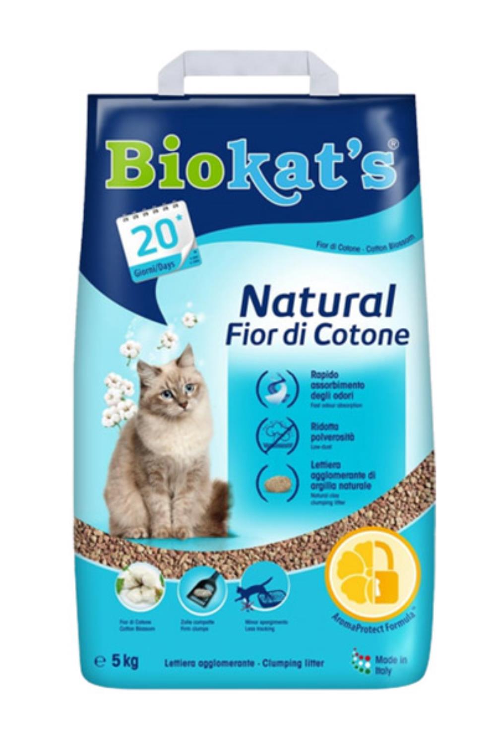 BIOKAT S NATURAL COTTON BLOSSOM POSIP ZA MACKE 5 KG