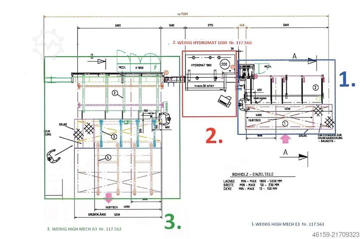 Glodalica za profile
WEINIG HYDROMAT 1000 + MECHANISATION