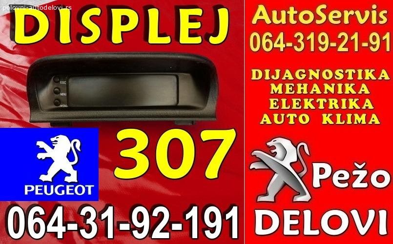 DISPLEJ PEŽO 307 PEUGEOT 96524732XT JOHNSON CONTROLS CITROEN