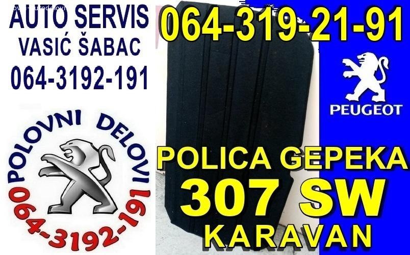 ZADNJA POLICA GEPEKA PEŽO 307 SW KARAVAN