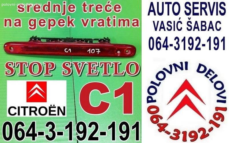 CITROEN C1 STOP SVETLO SREDNJE TREĆE NA GEPEK VRATIMA