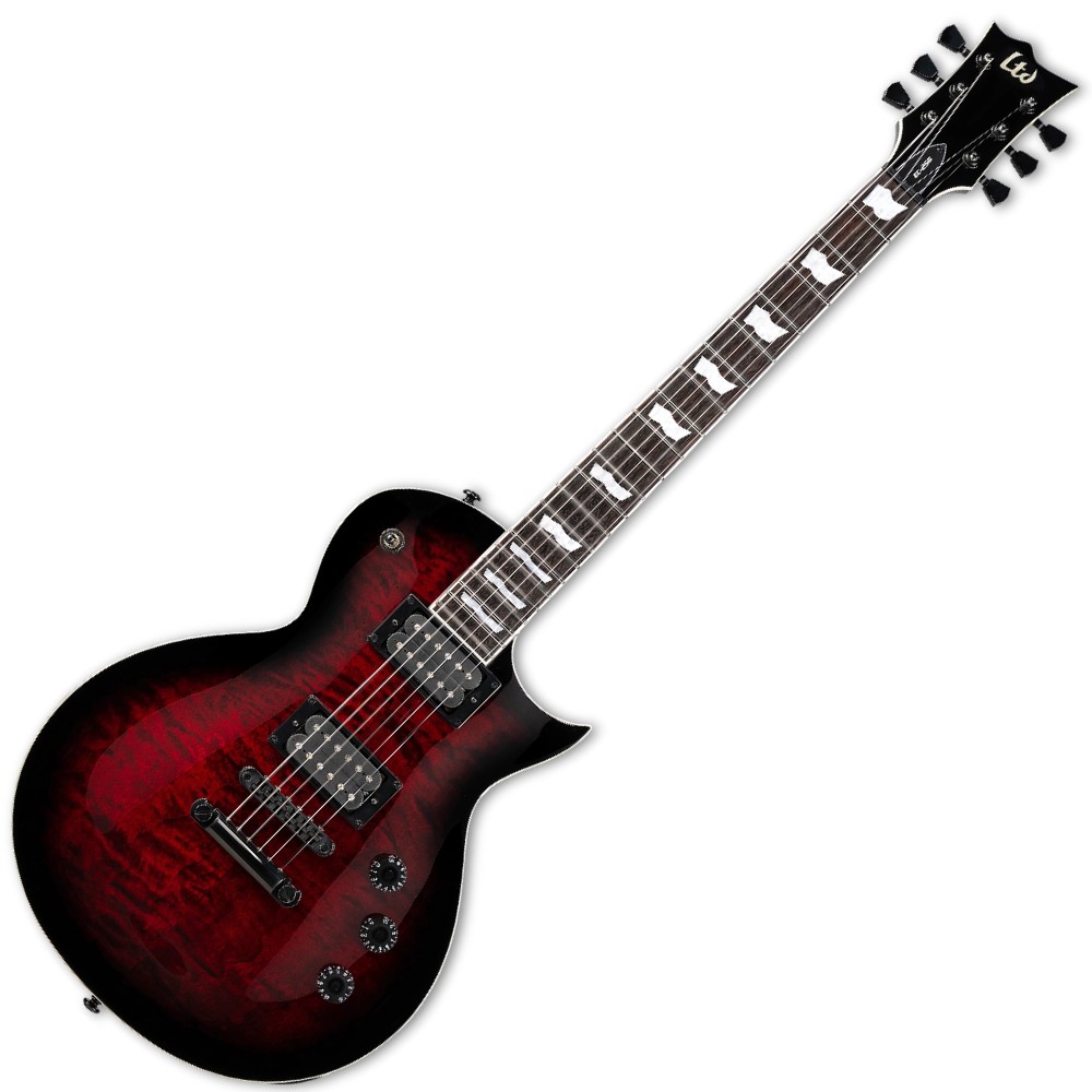 LTD EC-256 QM SEE THRU BLACK CHERRY SB