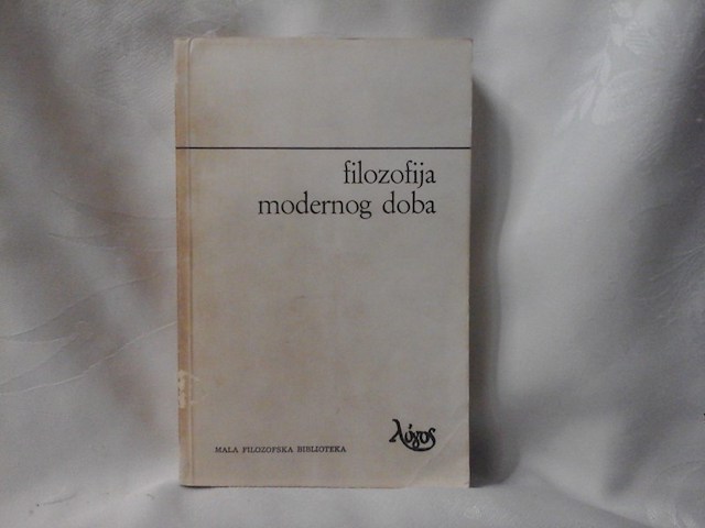 Filozofija modernog doba filozofska antropologija