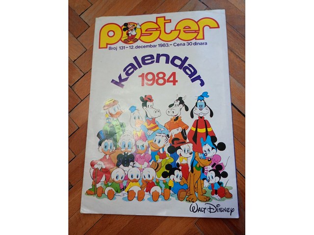 Poster Br.131 Kalendar Walt Disney 1984