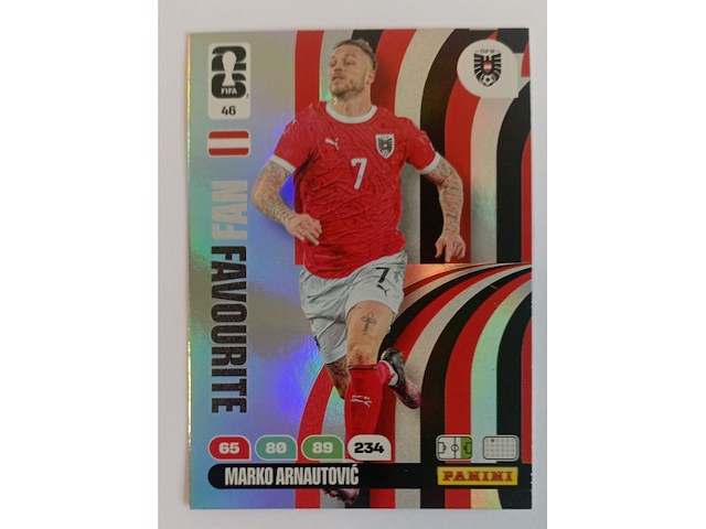 2026 Fifa World Cup Adrenalyn XL Arnautović FF