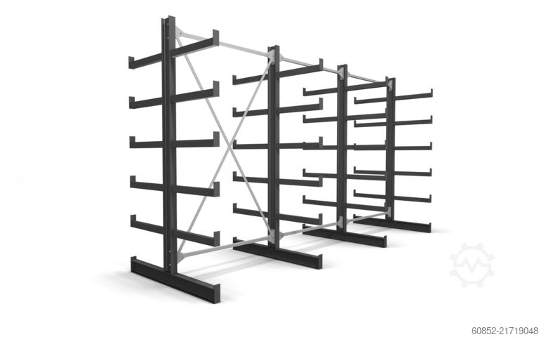 Konzolni regál
3,91 lfm. Kragarmregal doppelseitig Langgutregal 200 cm Hoch