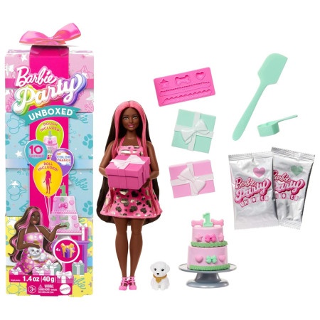 Barbie Party Unboxed set sa lutkom i dodacima ( 1046192 )