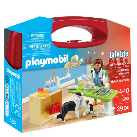 Playmobil City life Odlazak kod veterinara - set u koferu ( 1046299 )