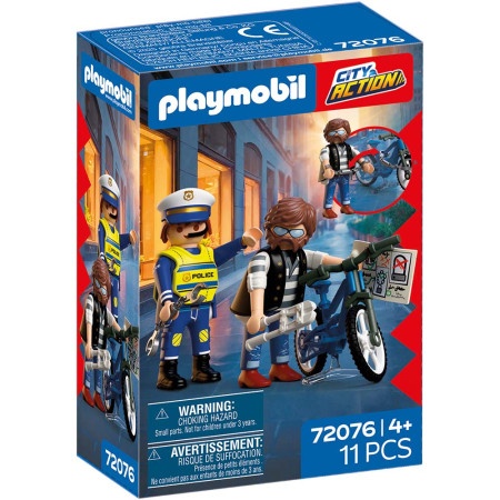 Playmobil City action Sprečavanje kradje bicikla ( 1046289 )