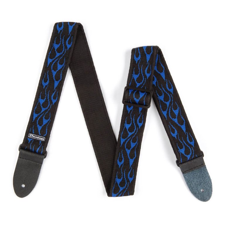 DUNLOP D38-11BL STRAP FLAMBE-BLUE