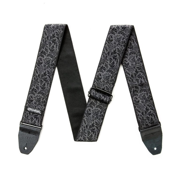 DUNLOP D67-14 JACQUARD BLACK THISTLE STRAP