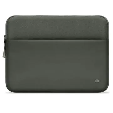 TECH-PROTECT LAPTOP SLEEVE WITH ACCESSORY POCKET - 15"-16" - ARMY GREEN