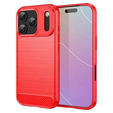 IPHONE 17 PRO BRUSHED TPU CASE - CARBON FIBER