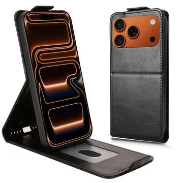 IPHONE 17 PRO MAX VERTICAL FLIP CASE WITH STAND