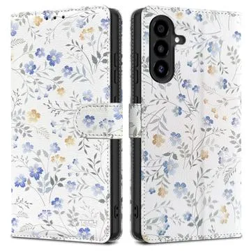 SAMSUNG GALAXY A17 TECH-PROTECT WALLET CASE W. MAGNET & STAND - SPRING FLOWERS