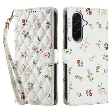 SAMSUNG GALAXY A37 RHOMBIC FLORAL WALLET CASE