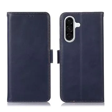 SAMSUNG GALAXY A57 WALLET LEATHER CASE WITH RFID - BLUE