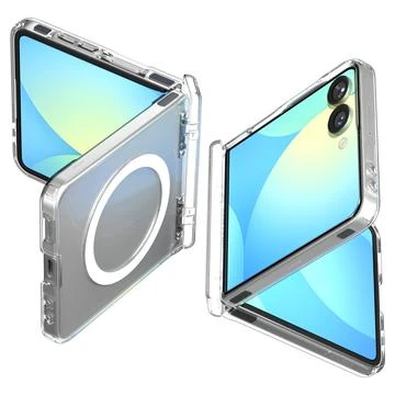 SAMSUNG GALAXY Z FLIP7 SPIGEN ULTRA HYBRID PRO MAGFIT CASE - TRANSPARENT