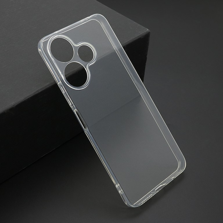 Zastitna ultra tanka (skin) maska / futrola PROTECT - Xiaomi Redmi 13 4G providna (bela) (MS)