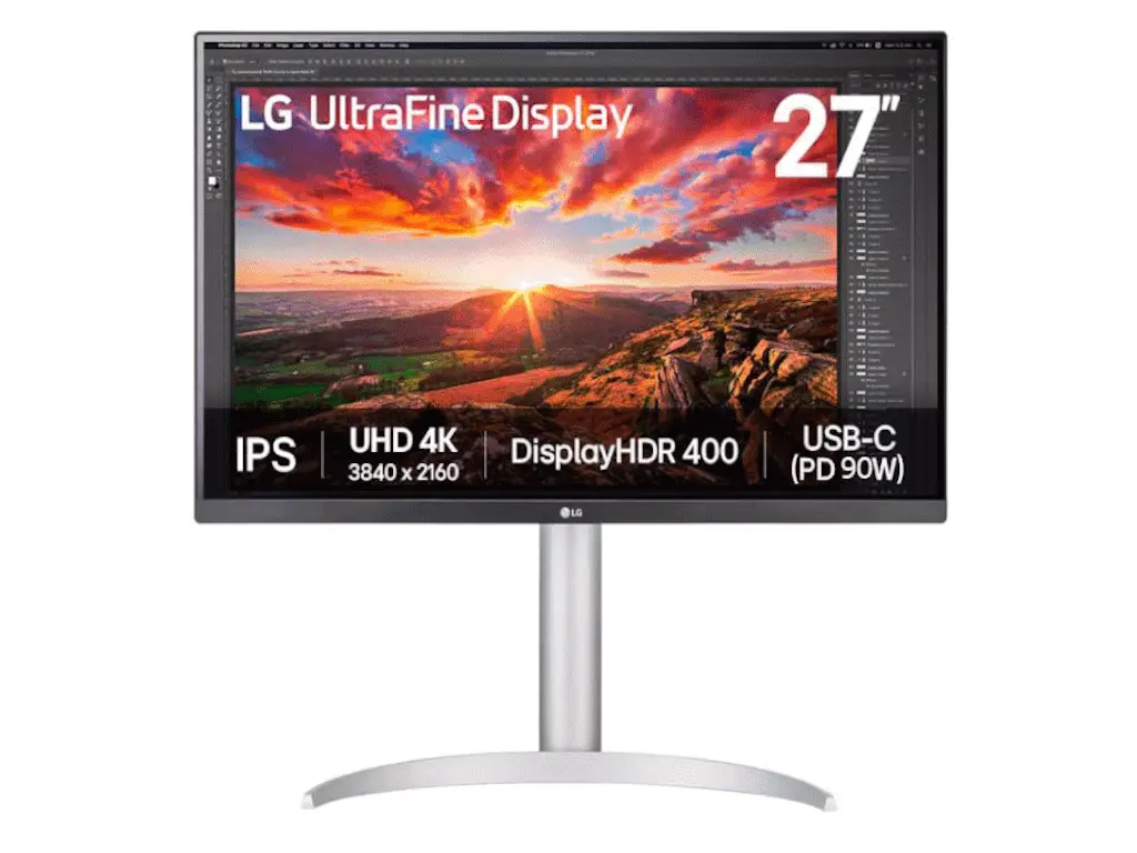 LG Monitor 27UP850K-W, 27", 3840x2160, IPS, 60Hz, 5ms, HDMI,USB-C, Srebrne boje