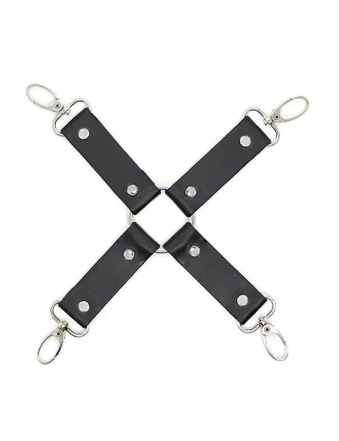 Adam i Eva Lisice za ruke i noge Cross buckle C81029-1, Crne