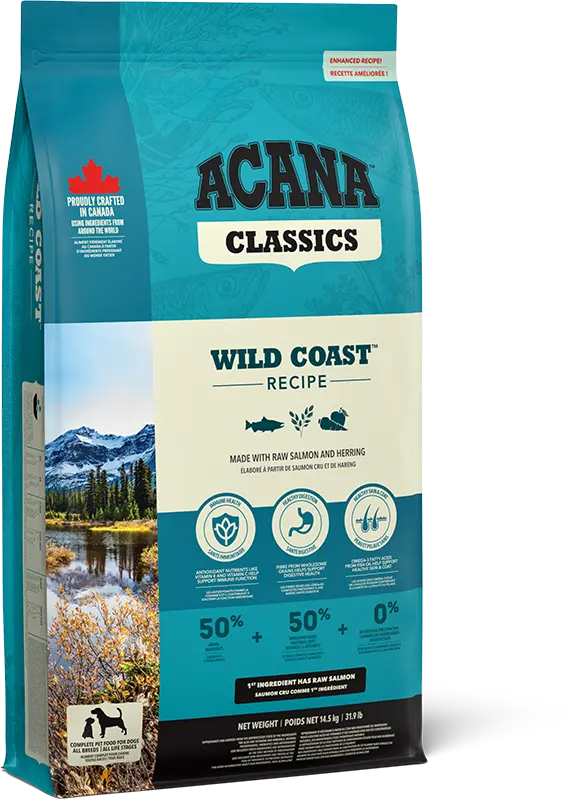 ACANA Suva hrana za odrasle pse Classic Wild Coast 14kg