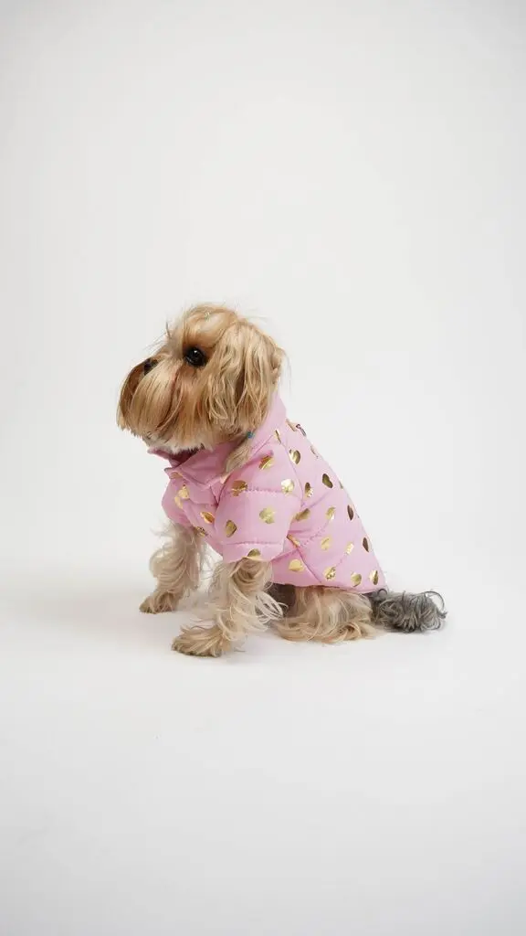 Paws & Whiskers Odelo za pse Amour Coat, Roze