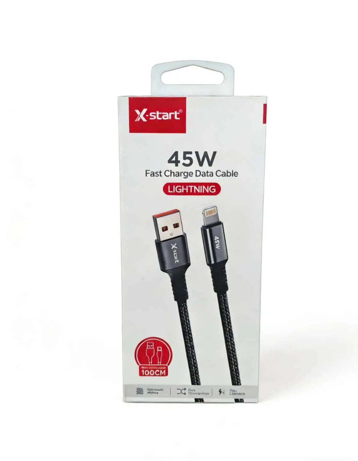 X Start Data kabl za iPhone USB-A / Lightning, 1m, Pleteni