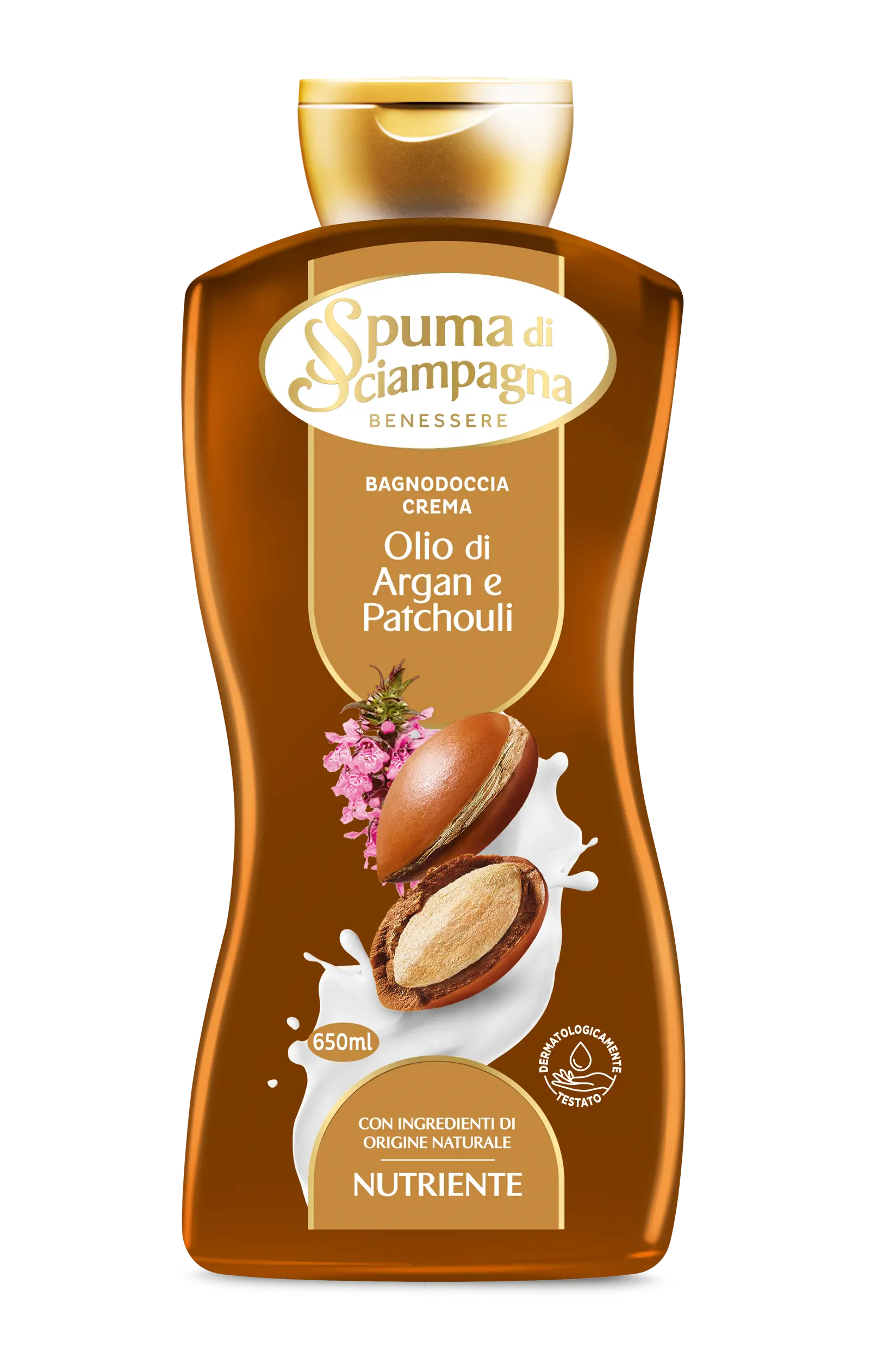 Spuma di Sciampagna Krema za tuširanje, Argan i Pačuli, 650ml