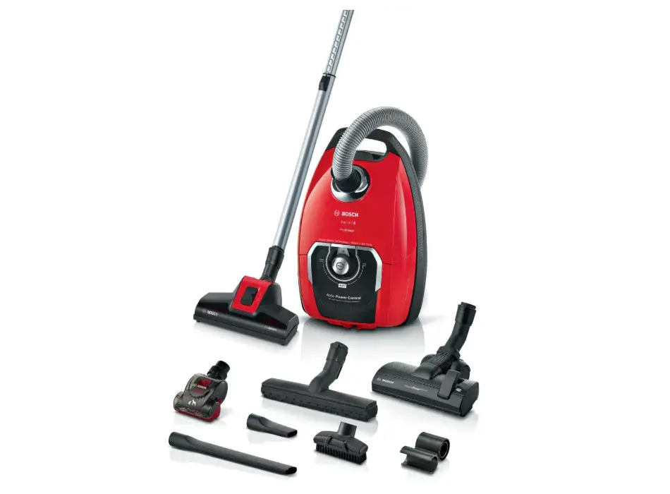 Bosch Usisivač sa kesom ProAnimal BGB8PET3A seriјe 8, 890 W, 5 l, Crveni