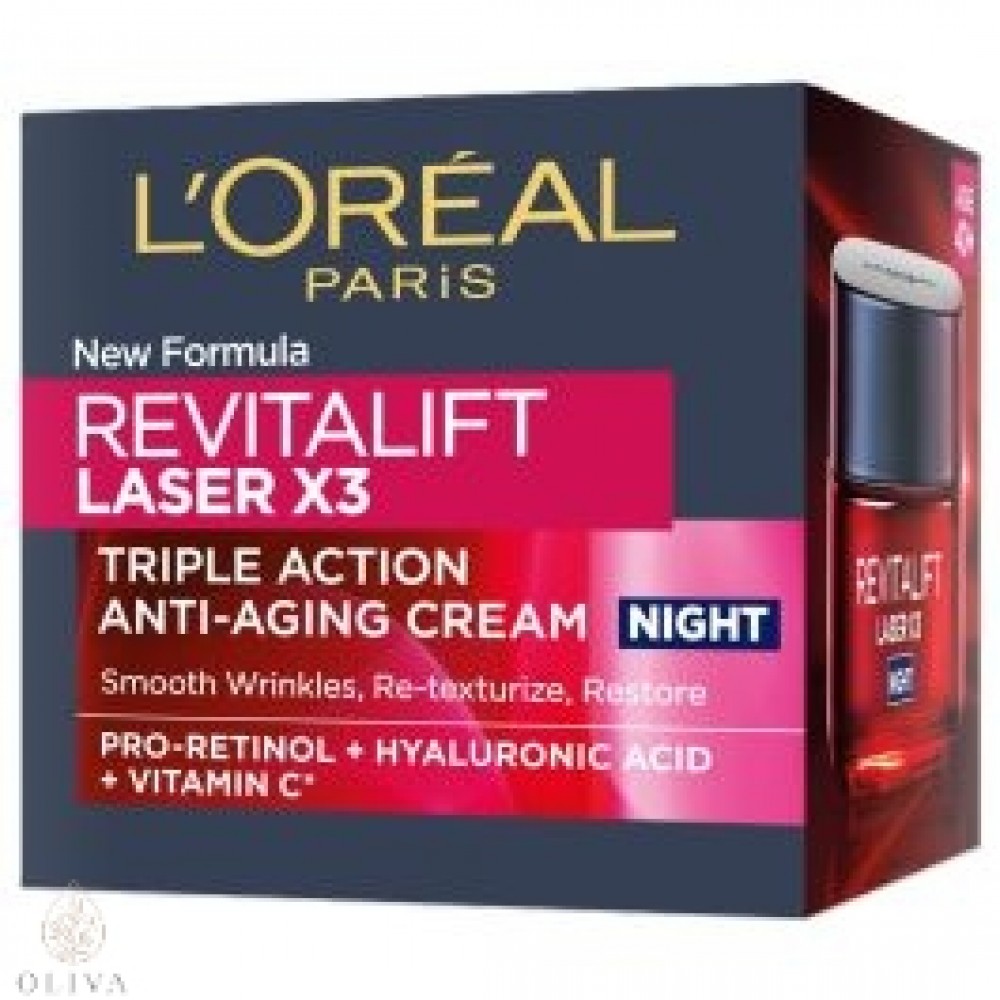 L'OREAL PARIS REVITALIFT LASER RENEW NOĆNA KREMA-MASKA PROTIV BORA 50 ML