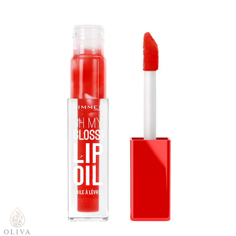 RIMMEL LONDON OH MY GLOSS! LIP OIL SJAJ ZA USNE 004 VIVID RED
